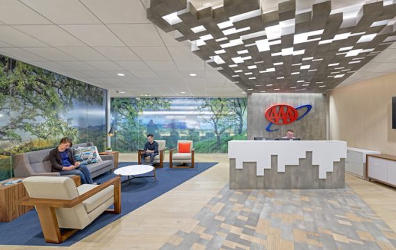 AAA's California Headquarters Embrace an "American Road Trip" Theme