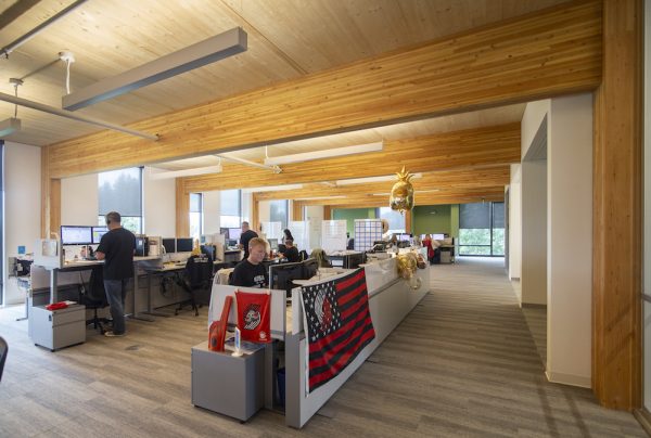 Promoting Workplace Health and Wellness with Mass Timber Design Elements