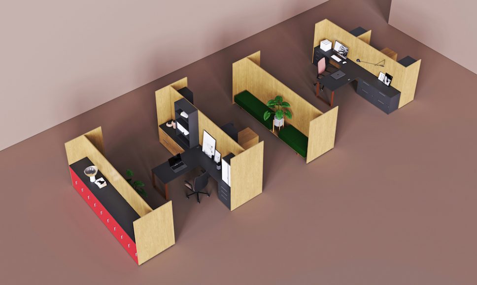 Create Private Offices Without Doors or Walls Using MOS Tall by Three H