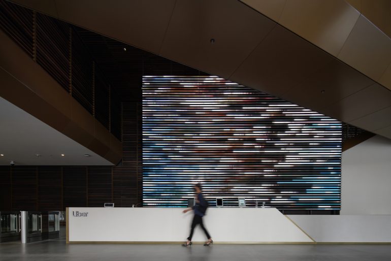 Uber's Interactive Lobby Space By HUSH: The Power of Art And Design