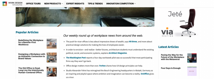 New Site Features: Here’s What’s New On Work Design Magazine