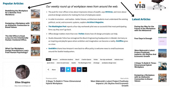 New Site Features: Here’s What’s New On Work Design Magazine