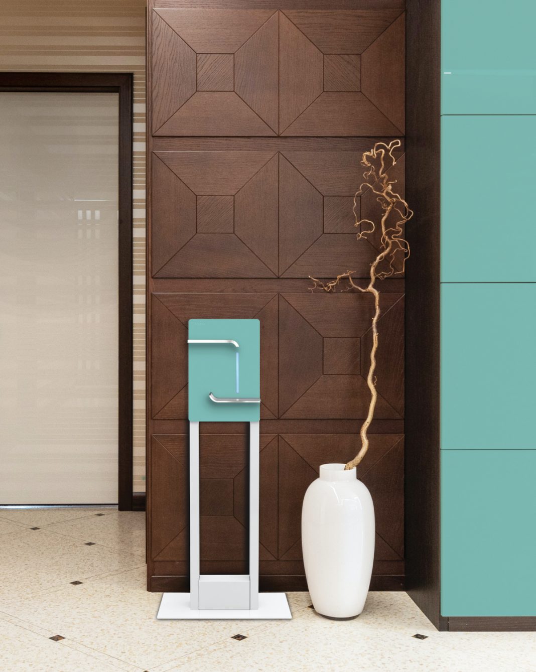 Touchless Hand Sanitizing Fixture by Vaask - Work Design Magazine