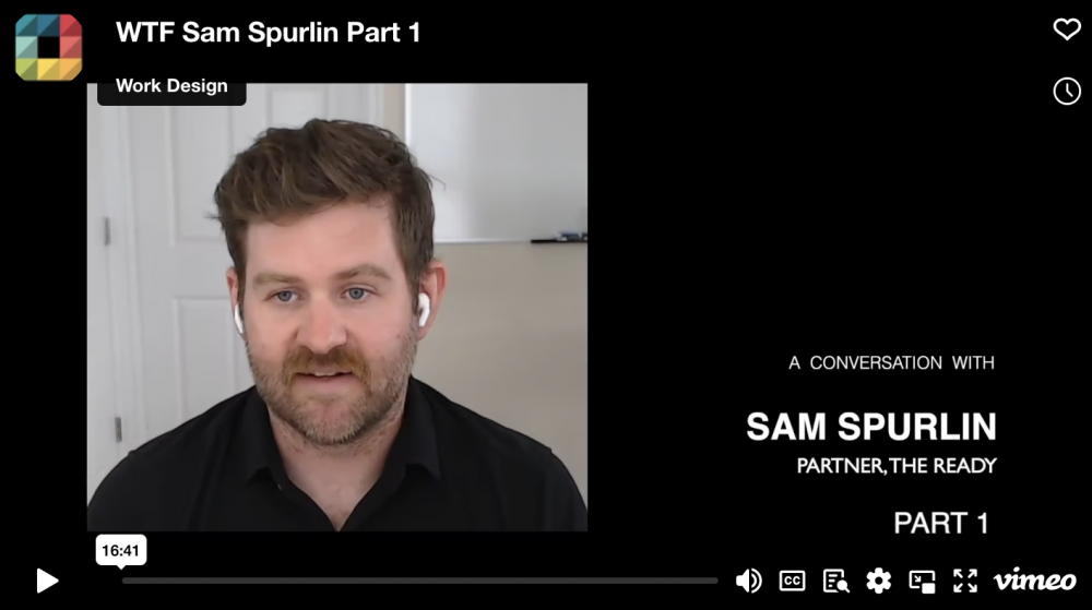 The Future of Work Perspective with Sam Spurlin Ep 7.1 - Work Design ...